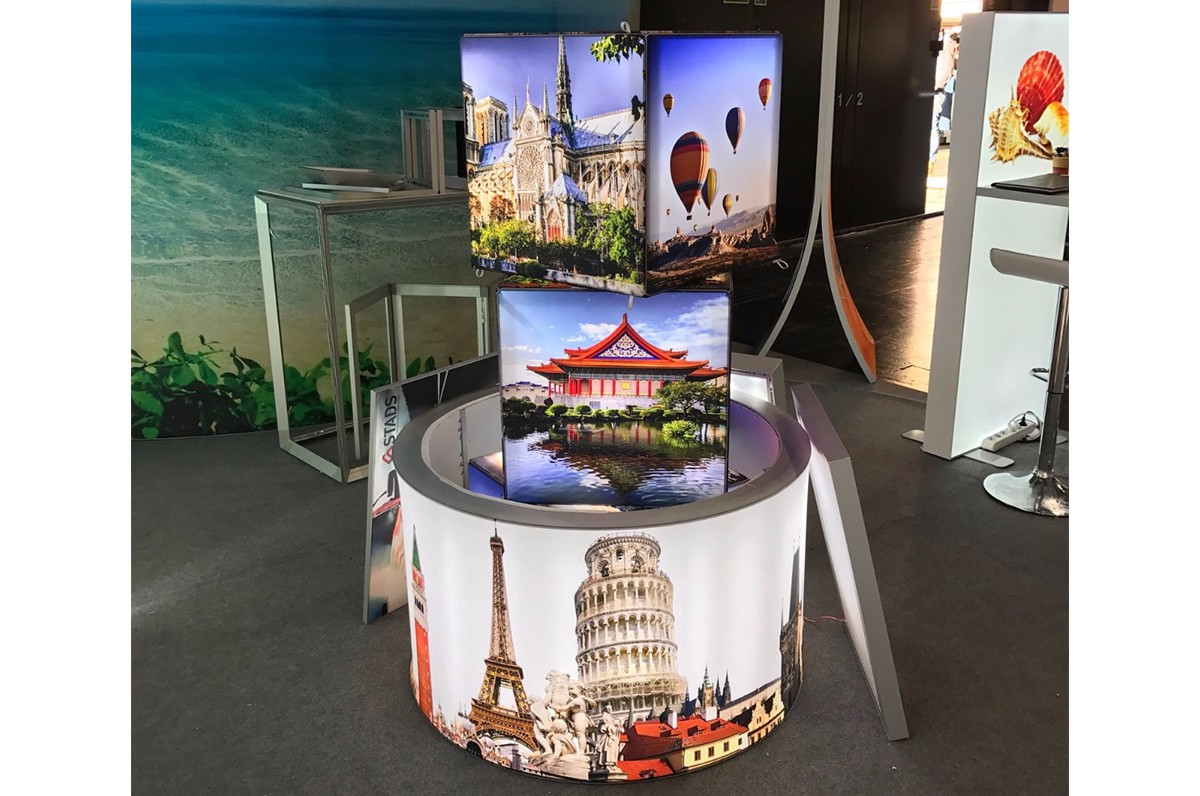 Cube Lumineux personnalisé ? Mur d?images : Cadre Alu Tissu tendu ...